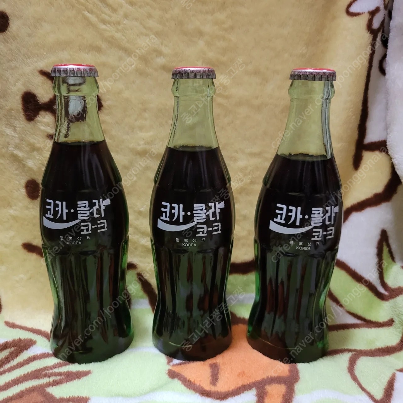 코카콜라 유리병3개 일괄 예술작품골동품수집 중고나라